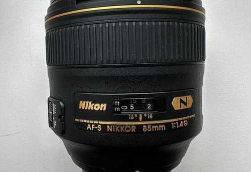 Фотообъектив Nikon Nikkor 85 f/1.4G