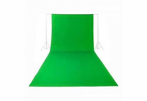 Фон муслиновый Raylab BC01 3*6м зеленый хромакей