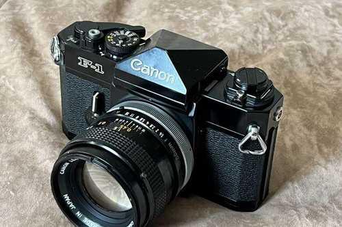 Плёночный фотоаппарат Canon F1 + 50/1.4