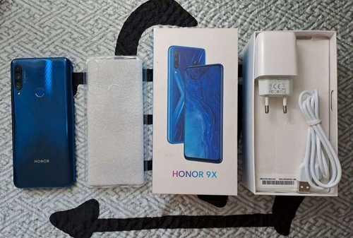 Honor 9X Premium 6/128GB синий, полный комплект