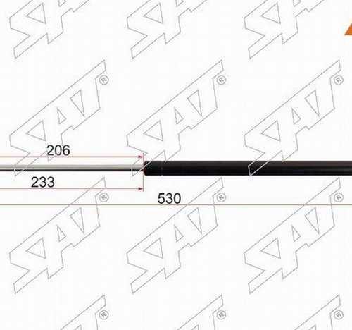 Амортизатор задней двери toyota land cruiser cygnu