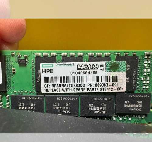 32Gb DDR4 2400 Mhz HP 809083-091, 819412-001