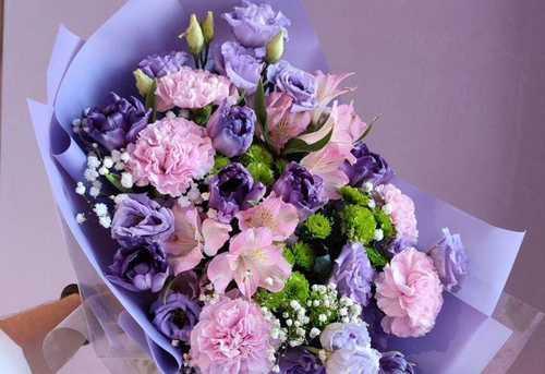 Цветы букет "Цвет настроения - Фиолетовый"