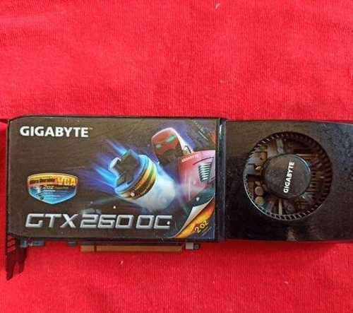 Видеокарта gigabyte GTX 260 OC