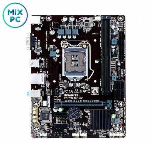 Материнская плата LGA1151 gigabyte GA-H110M-S2V Б.У