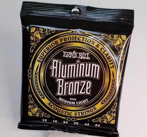 Струны для гитары 12-54 Ernie Ball 2566 Aluminum Bronze