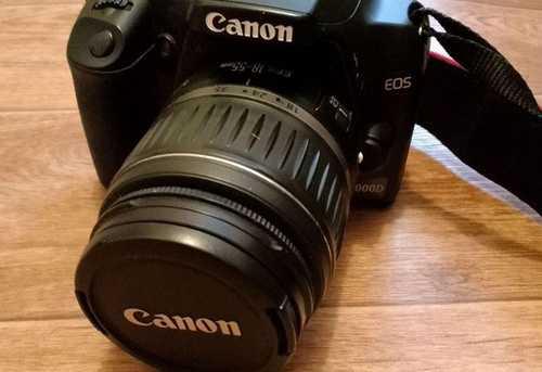 Зеркальный фотоаппарат canon eos 1000D