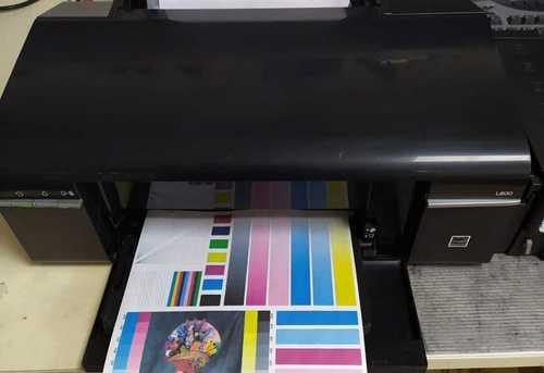 Принтер epson l800, 6 цветов, рабочий. Б/У