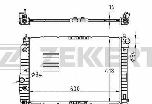 Радиатор охлаждения Шевроле Авео (T200 T250 T255)