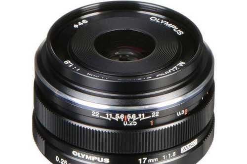 Объектив Olympus 17mm f/1.8 Black Новый