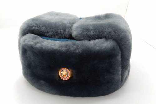 Новая меховая шапка-ушанка мчс России (размер 60)