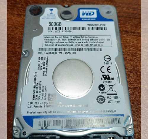 Hdd 2.5 500 gb, 250 gb, 160 gb