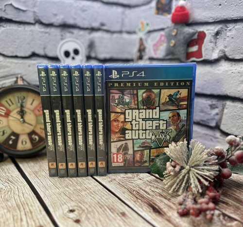 Gta 5 premium edition ps4, новая, игры