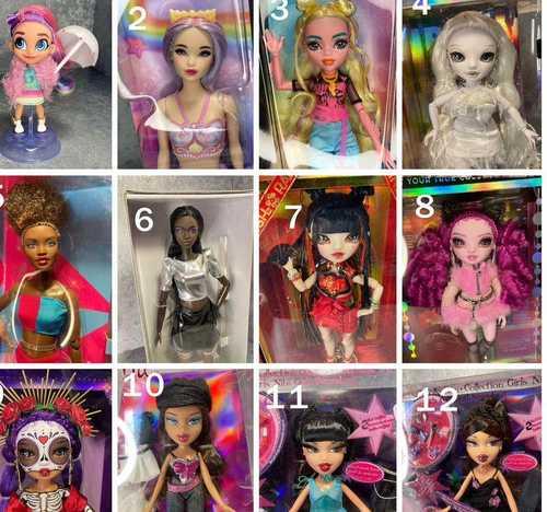 Куклы barbie bratz rainbow shadow monster high