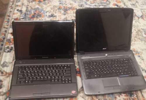 2 ноутбука на запчасти, lenovo g455, aspire 5930