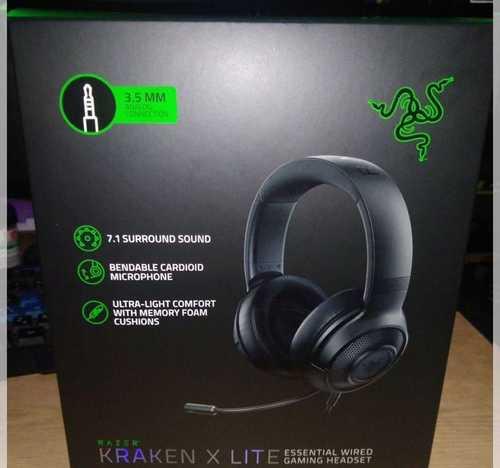 Наушники игровые razer kraken x lite