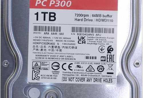 Жесткий диск 3.5" Toshiba P300 1 Тб hdwd110uzsva S