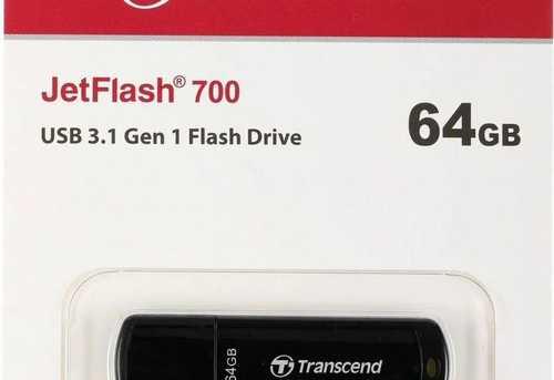 Флешка USB Transcend Jetflash 700 64гб, USB3.0