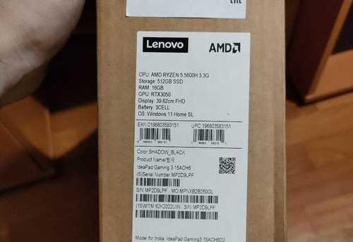 Ноутбук Lenovo Idea Pad Gaming 3