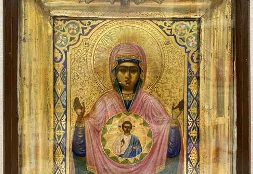 Старинная икона Божией Матери «Знамение»