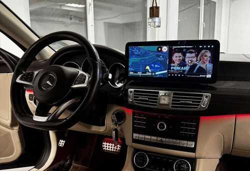 Большой сенсорный монитор на Mercedes CLS w 218