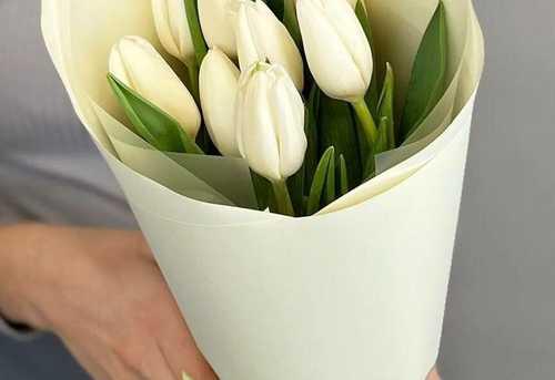 Букет Цветов Белые Тюльпаны