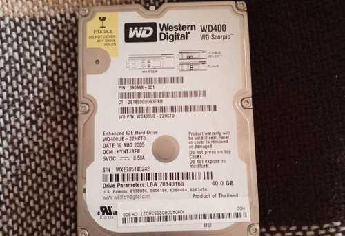 Жесткий диск Western Digital WD400UE 40Gb