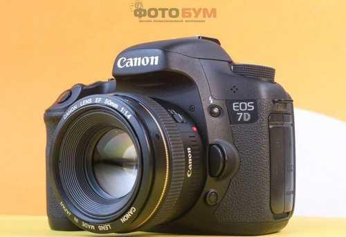Фотоаппарат Canon 7D + 50mm f1.4 USM