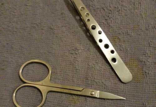 Маникюрные ножницы и шипчики для бровей