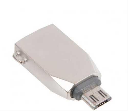 Переходник hoco OTG UA10 Micro-USB, жемчужный нике