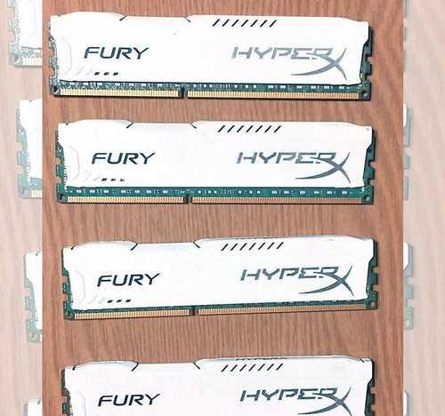 Kingston HyperX Fury 8 гб DDR3 ECC x 4 (32 Гб)