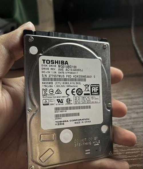Жесткий диск Toshiba 1 тб (2.5, для ноутбука)