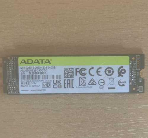 Ssd m2 240gb Adata