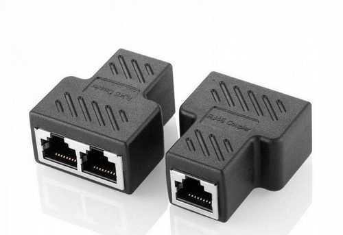 Разветвитель (сплиттер) сетевой RJ45 - 2xRJ45 1 шт