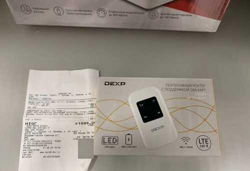 Dexp - Портативный роутер С поддержкой SIM-карт