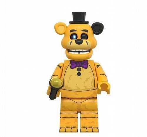 Lego фигурка Фнаф "Golden Freddie" (новая)