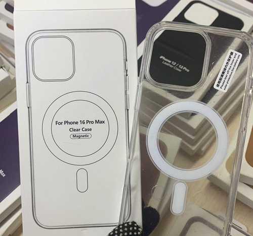 Чехол на iPhone 16 Pro Max Clear Case MagSafe