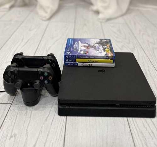 Sony playstation 4 slim 1tb с играми