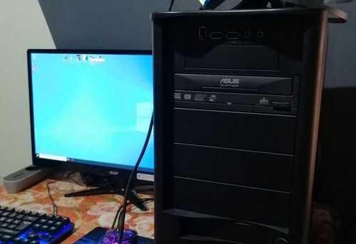 Игровой пк 22 дюйма 24ядра/16gb/512ssd/gtx760-2gb