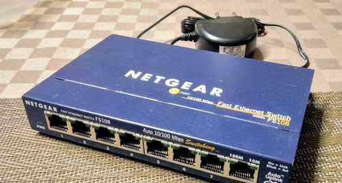 Коммутатор NetGear ProSafe FS108