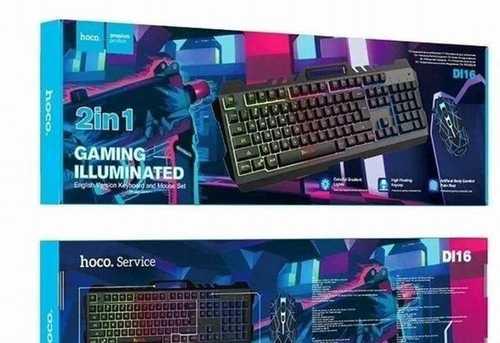 Игровая клавиатура hoco dl 16 + мышь RGB