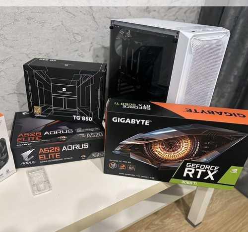 Игровой ПК, Ryzen 5 5600X, GeForce RTX 3060 Ti 8 ГБ, RAM 32 ГБ