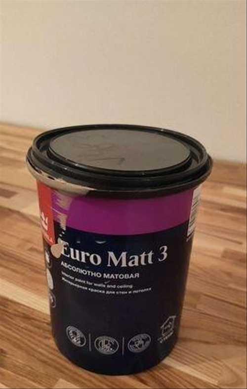 Краска tikkurila euro matt 3