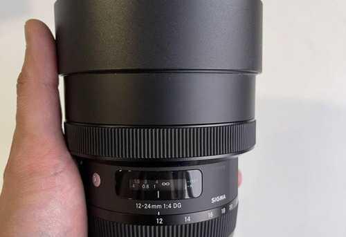 Объектив Sigma 12-24mm 1:4 DG Art for Canon