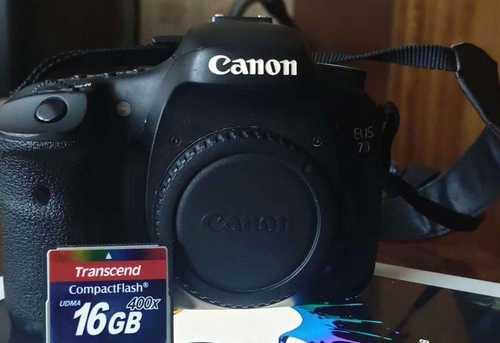Зеркальный фотоаппарат canon 7D