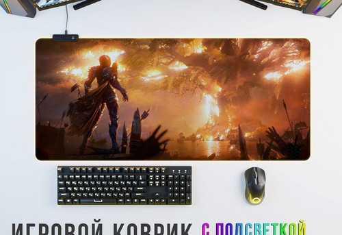 Игровой коврик с RGB World of Warcraft