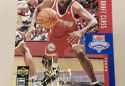Баскетбольная карточка с автографом Sharone Wright