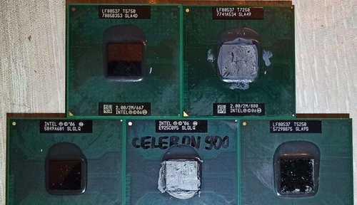 Процессоры Intel для ноутбука разные