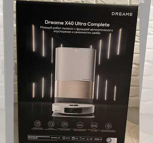 Робот пылесос Dreame x40 ultra complete