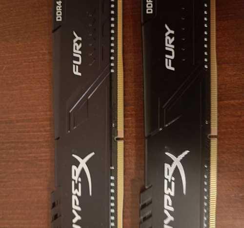 Оперативная память ddr4 HyperX fury 8gb 2400